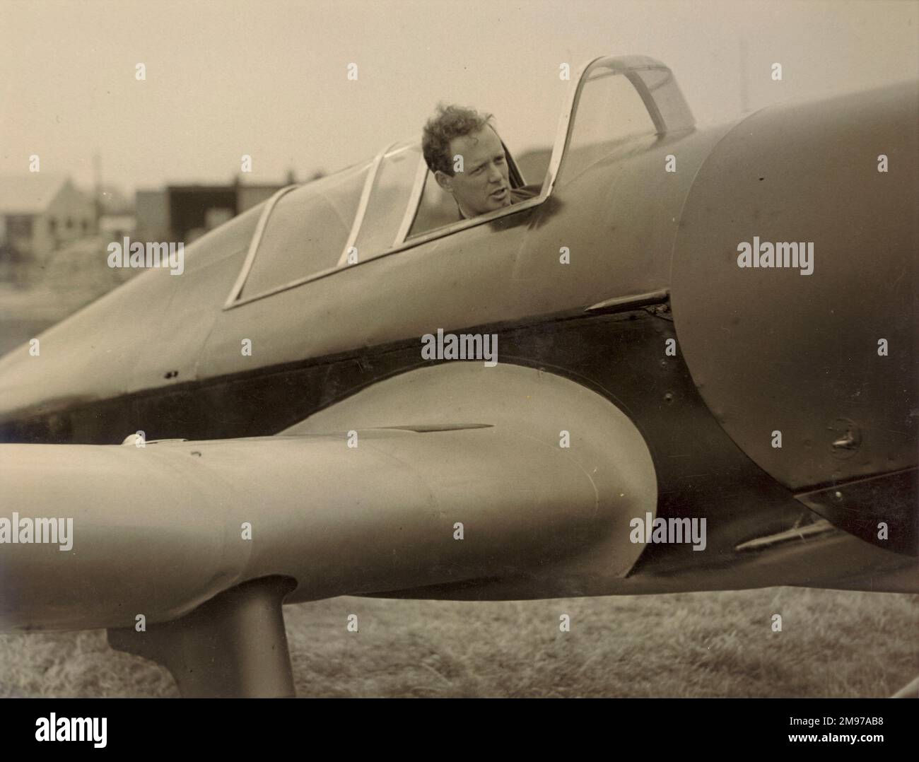 Charles A. Lindbergh in his Miles M12 Mohawk, G-AEKW Stock Photo - Alamy