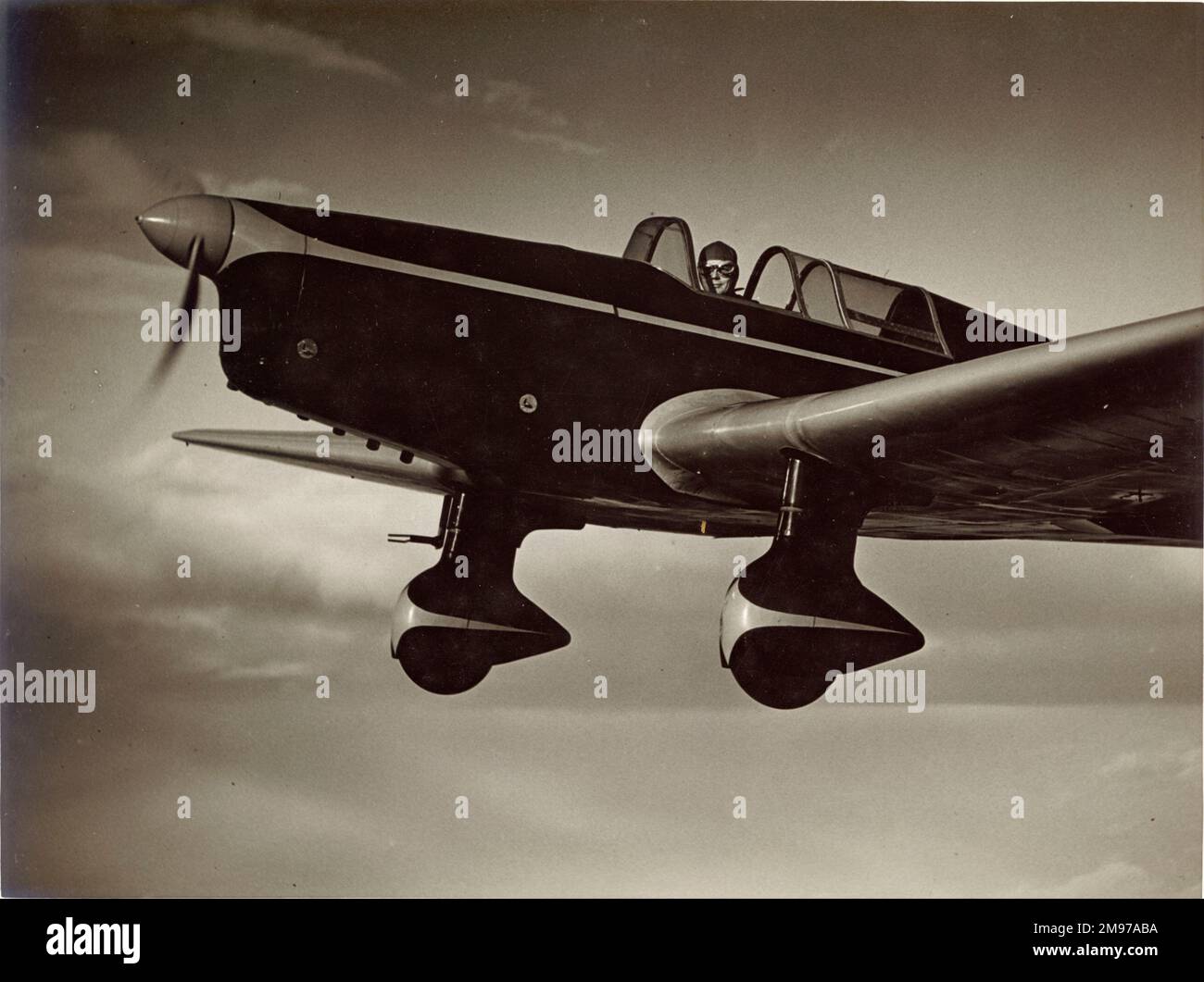 Charles A. Lindbergh in his Miles M12 Mohawk, G-AEKW Stock Photo - Alamy