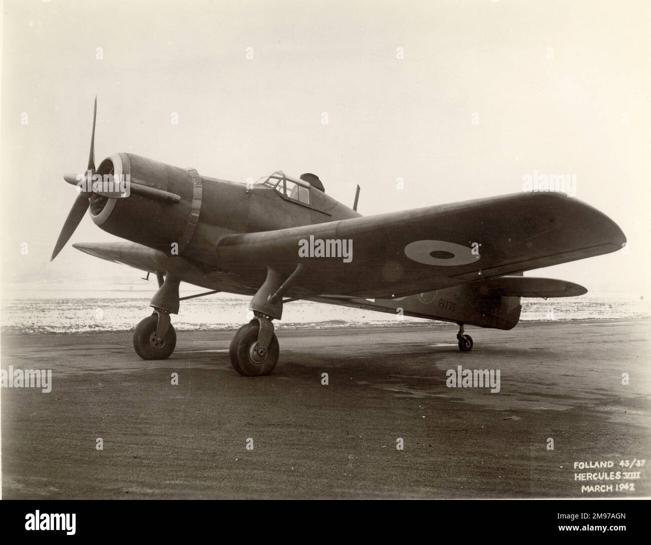 Folland 43/37 or Fo108, P1775, engine test bed fitted with a Bristol ...