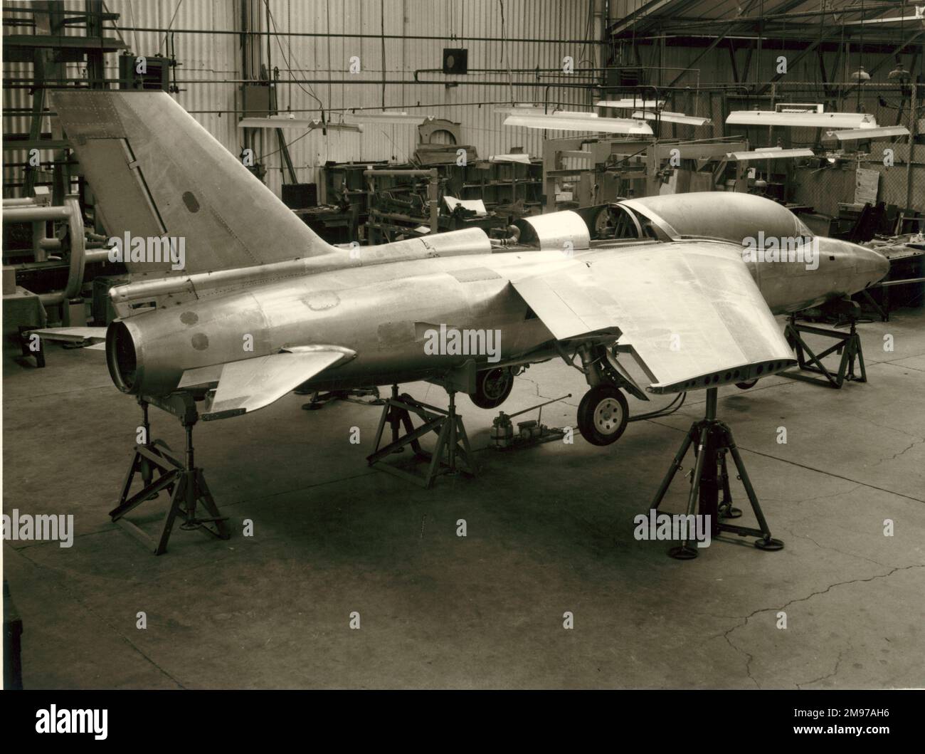 Folland Fo144 Gnat T1 during construction at Hamble Stock Photo - Alamy