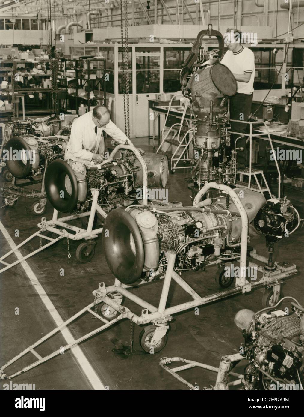 Rolls-Royce Gnome H1400-1 turboshaft production Stock Photo - Alamy
