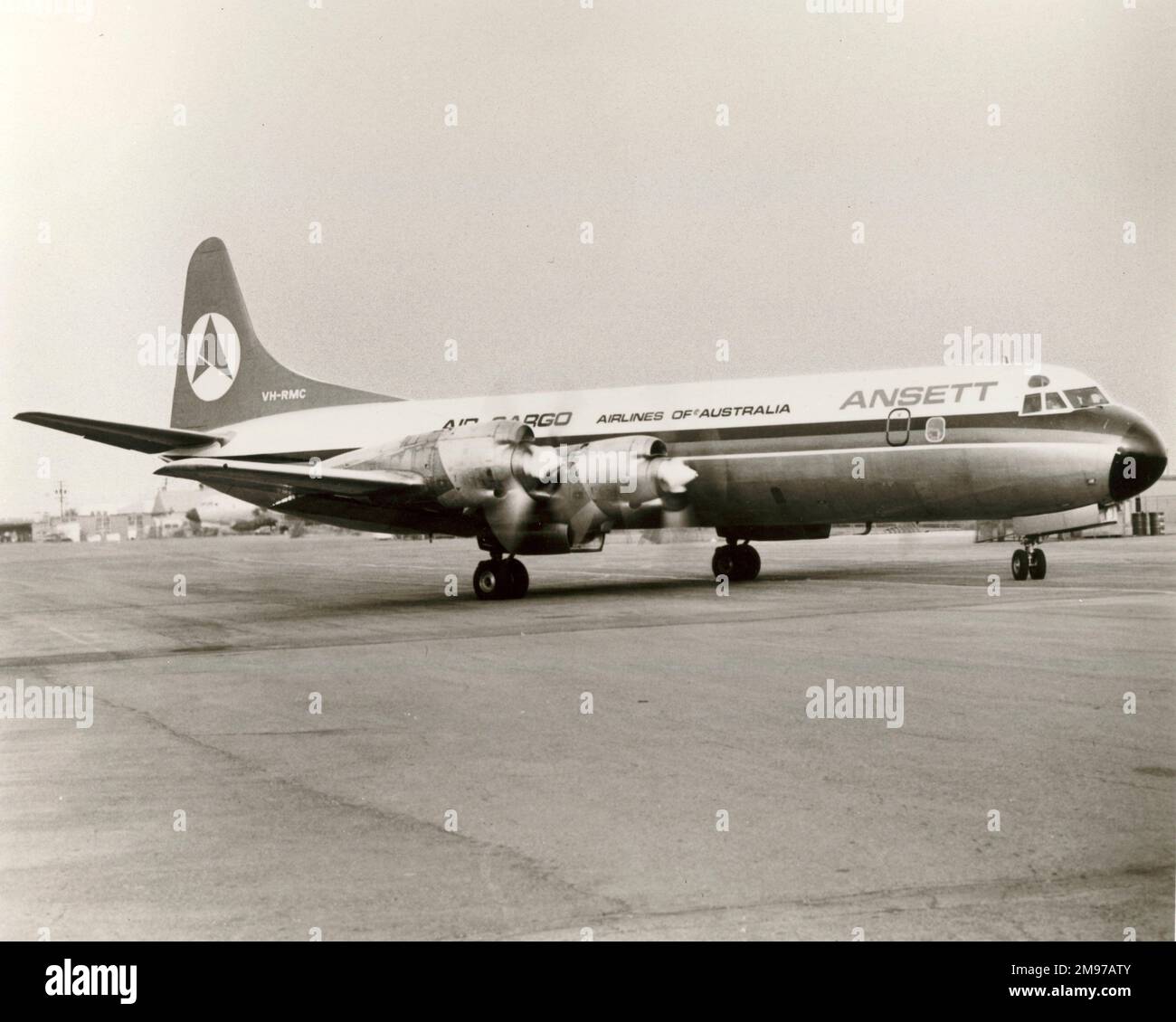Lockheed L-188A Electra, VH-RMC, of Ansett after conversion to a ...