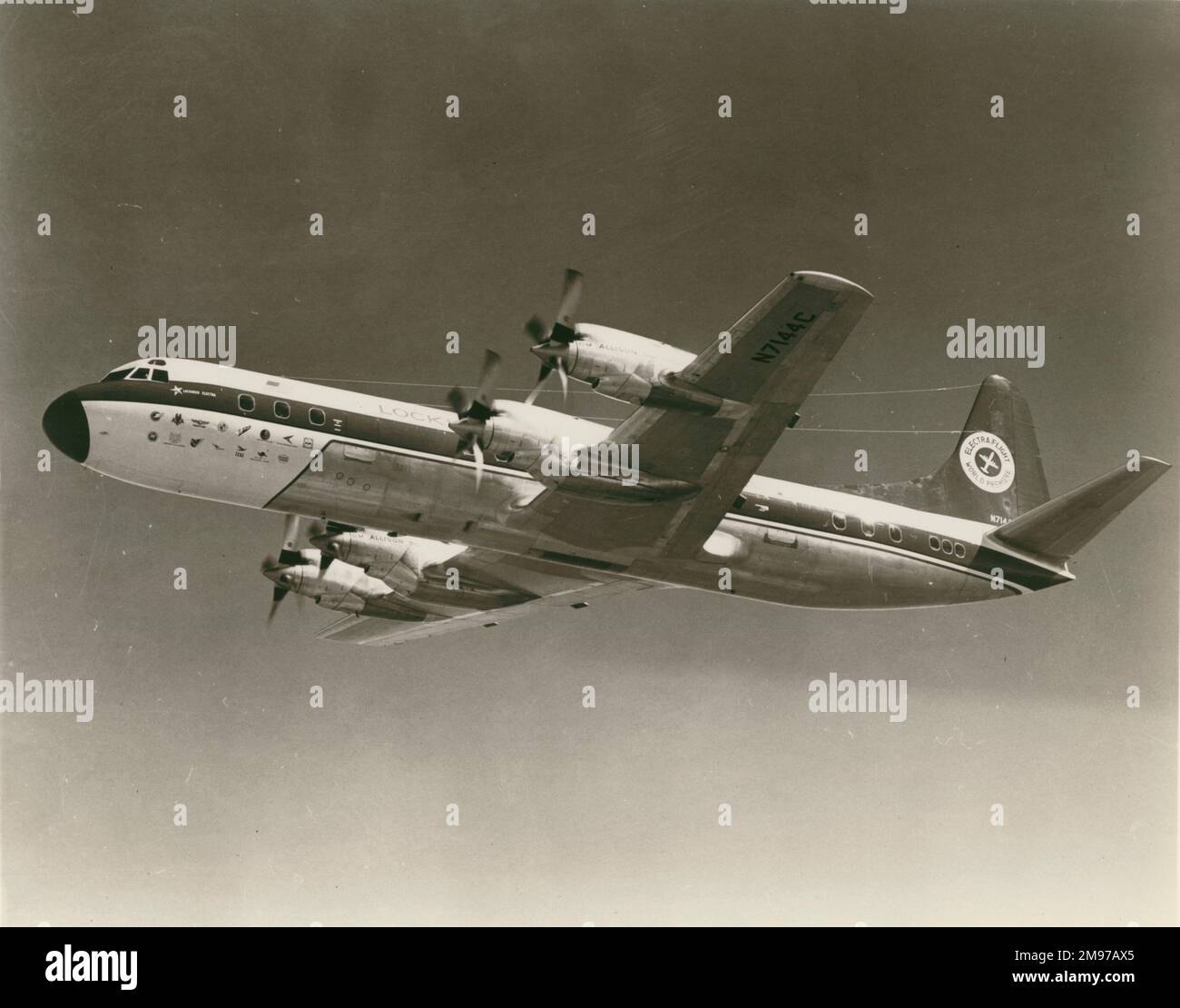 Lockheed L-188A Electra, N7144C Stock Photo - Alamy