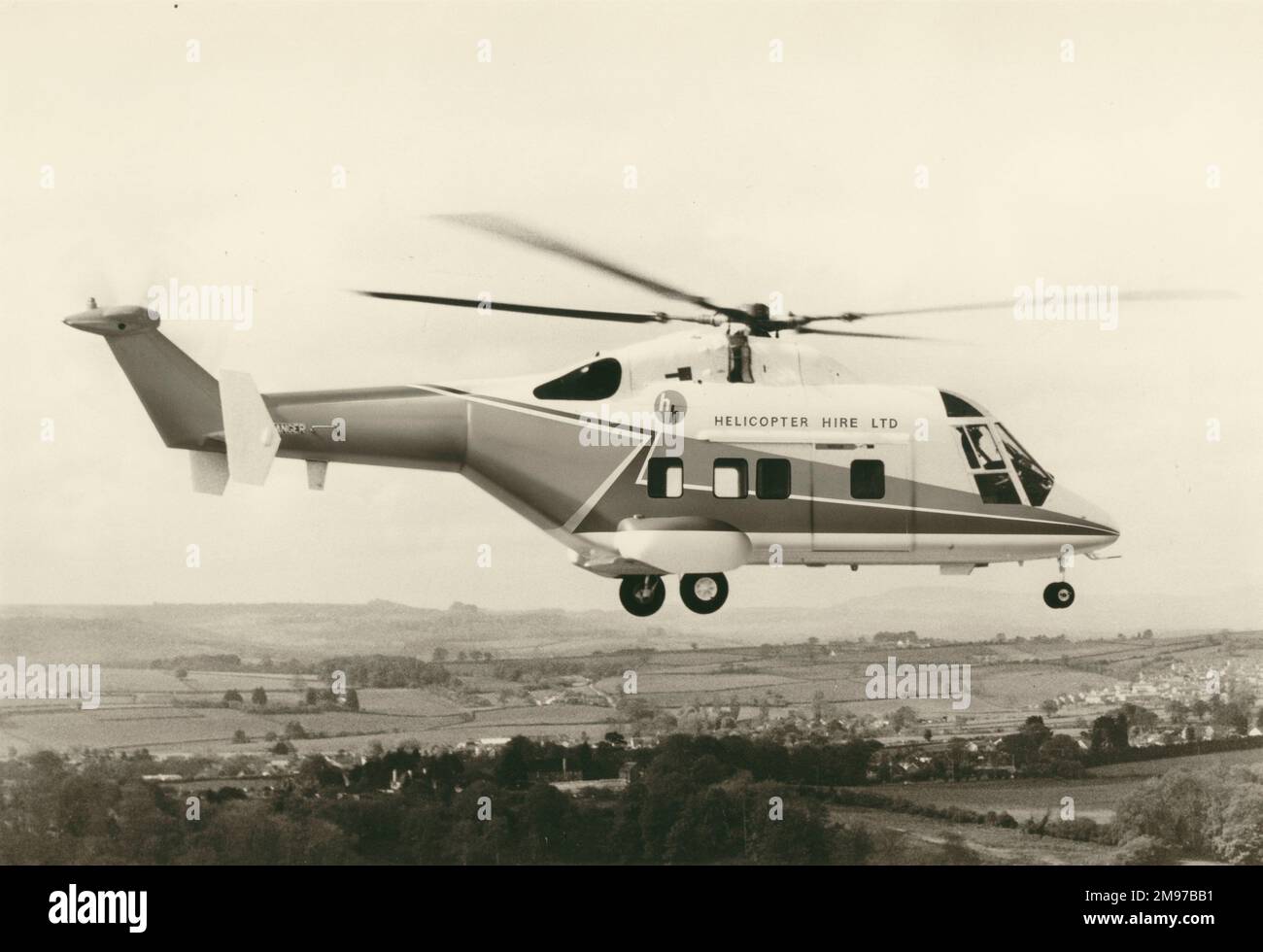 Westland 30 in Helicopter Hire markings Stock Photo - Alamy