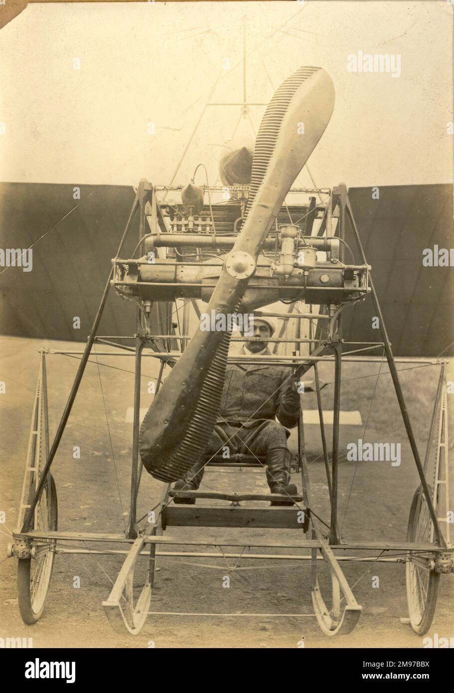Batchelor Monoplane after covering and fitting the Alvaston engine and ...