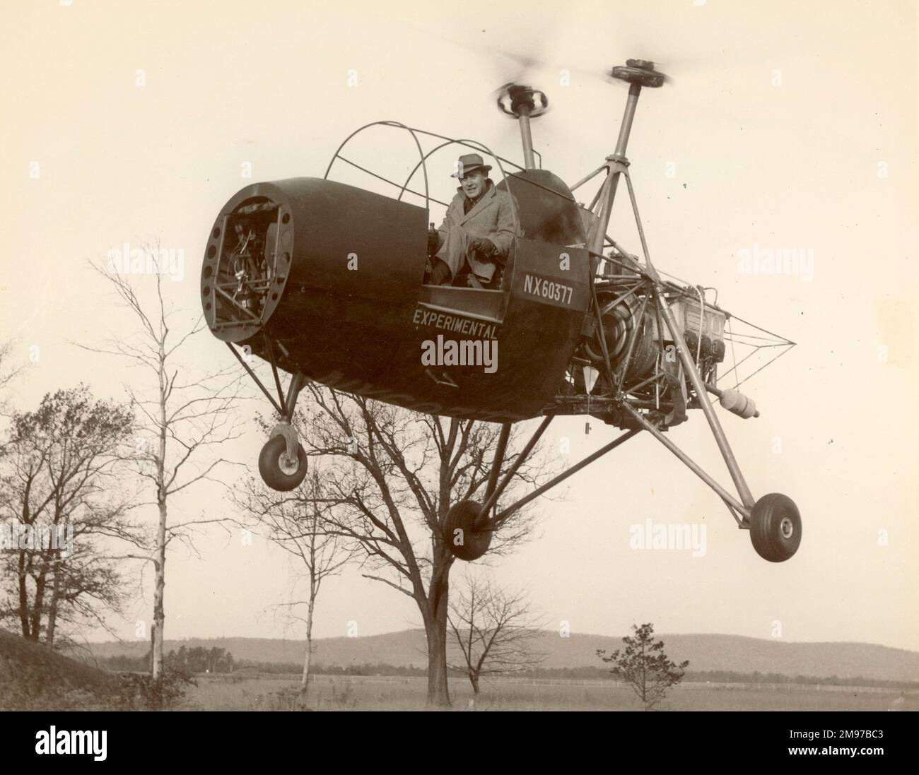 Charles H. Kaman flying the Kaman K-125, NX60377 Stock Photo - Alamy