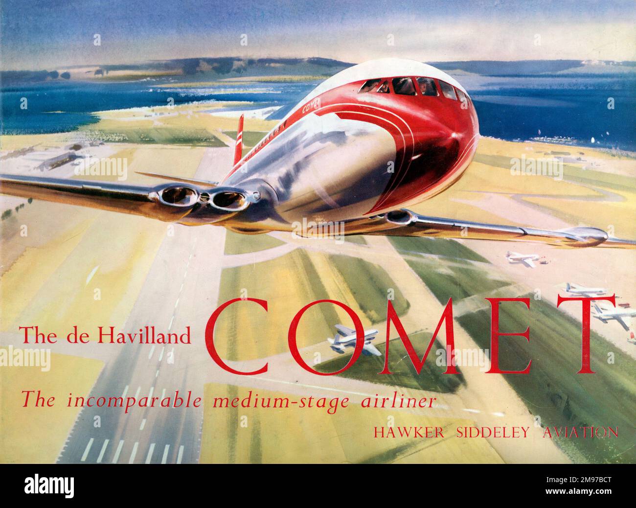 Cover of brochure for the de Havilland Comet Stock Photo - Alamy