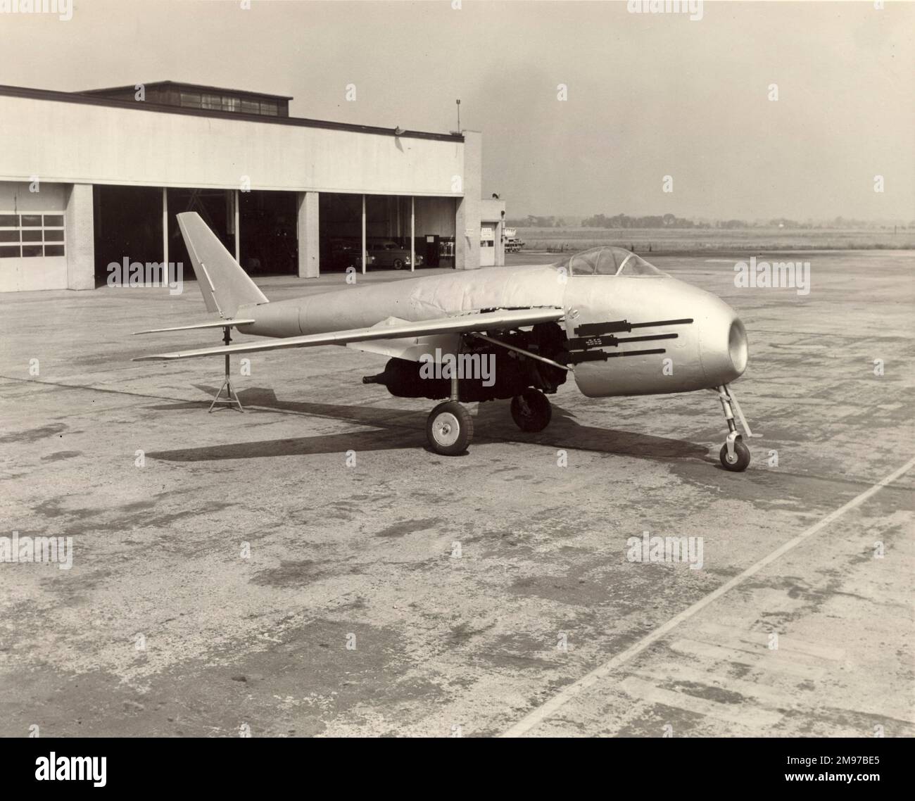 The Messerschmitt/Bell P1101 was only 80% complete when the war ended ...