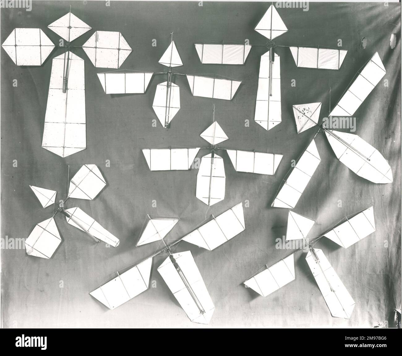 Various flying machine models. Hargrave Slide 8 Stock Photo - Alamy