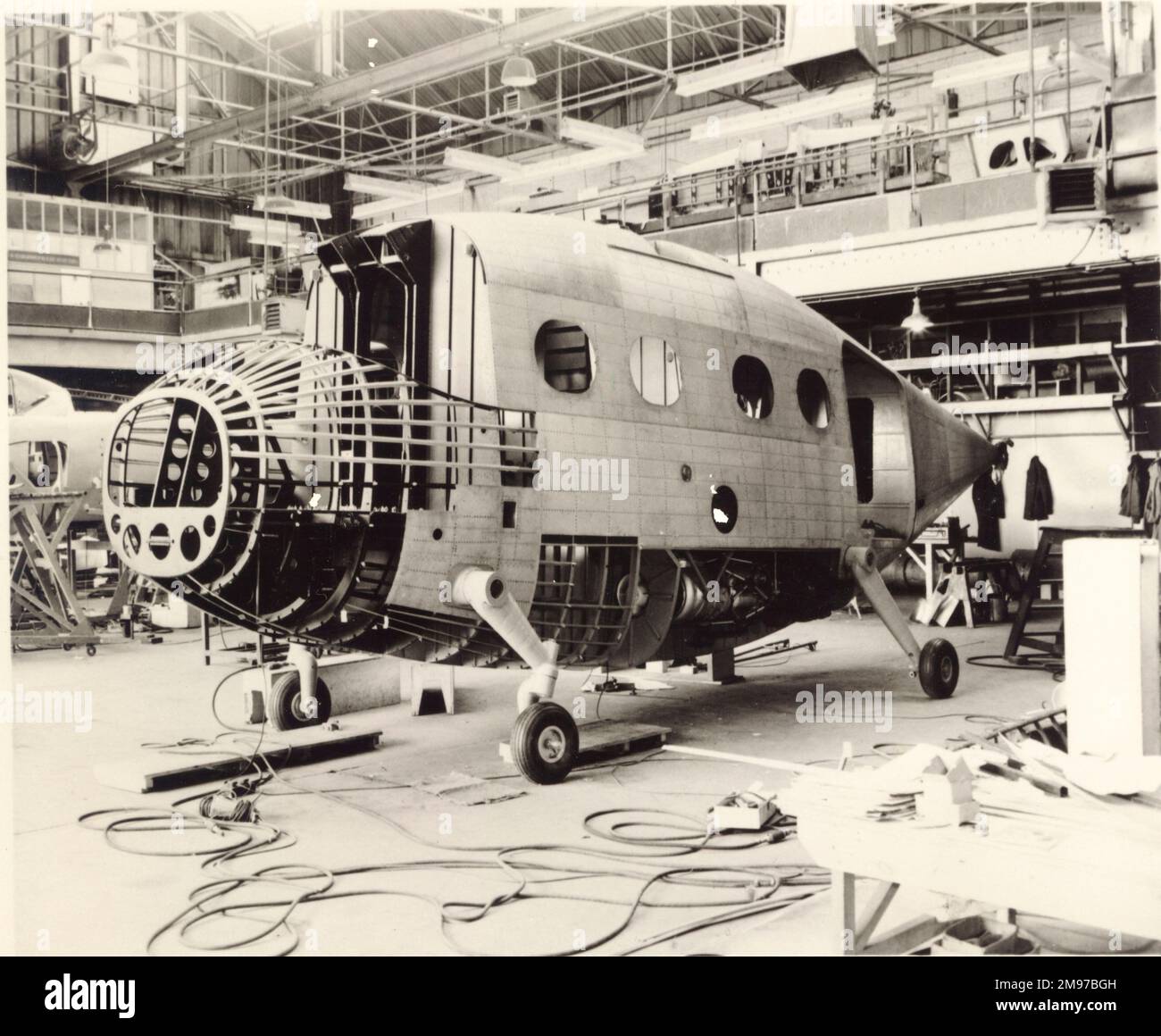 Hunting Percival P74, XK889, during construction Stock Photo - Alamy