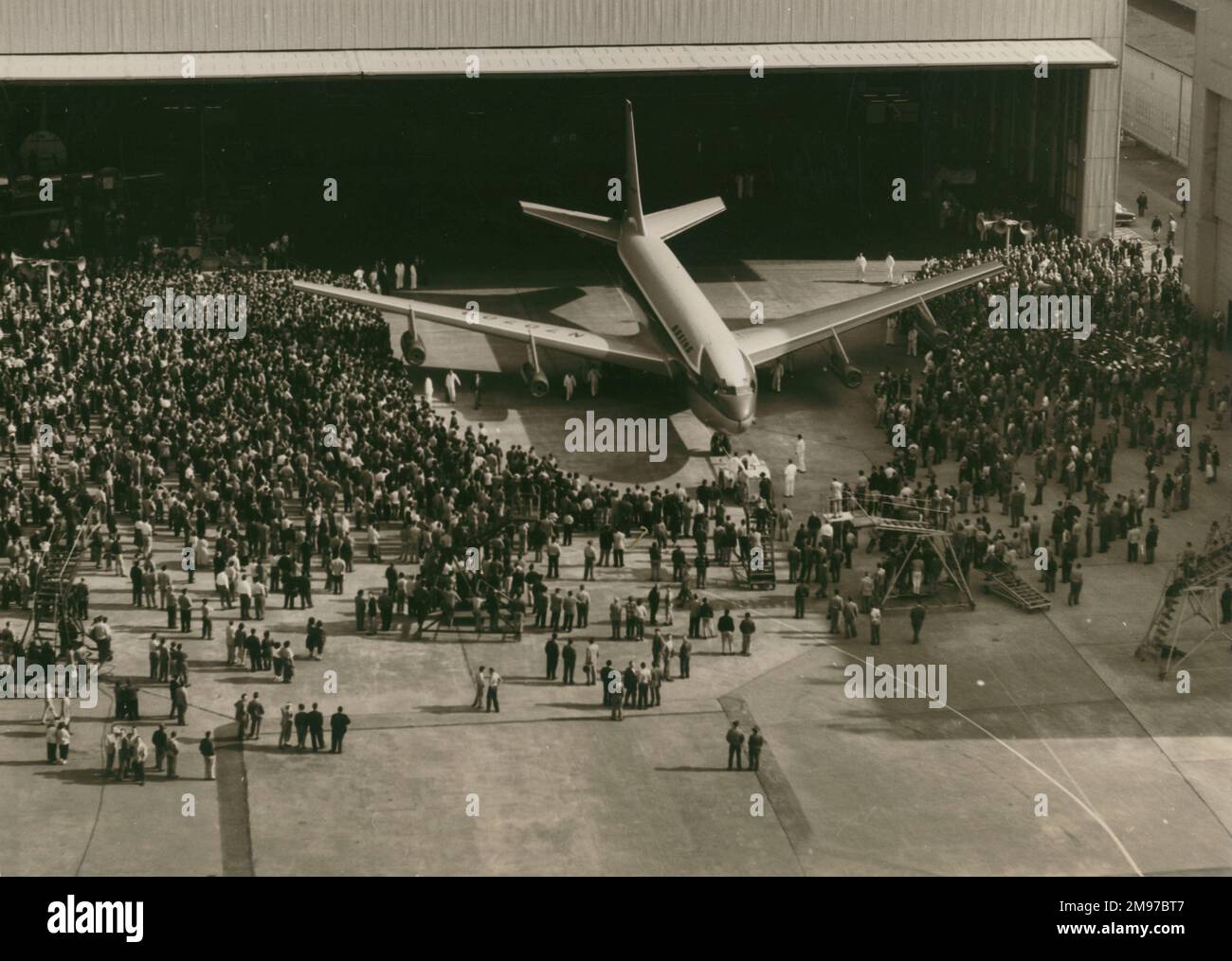 Boeing Dash 80, N70700, roll-out at Boeing’s Renton plant, 14 May 1954 ...