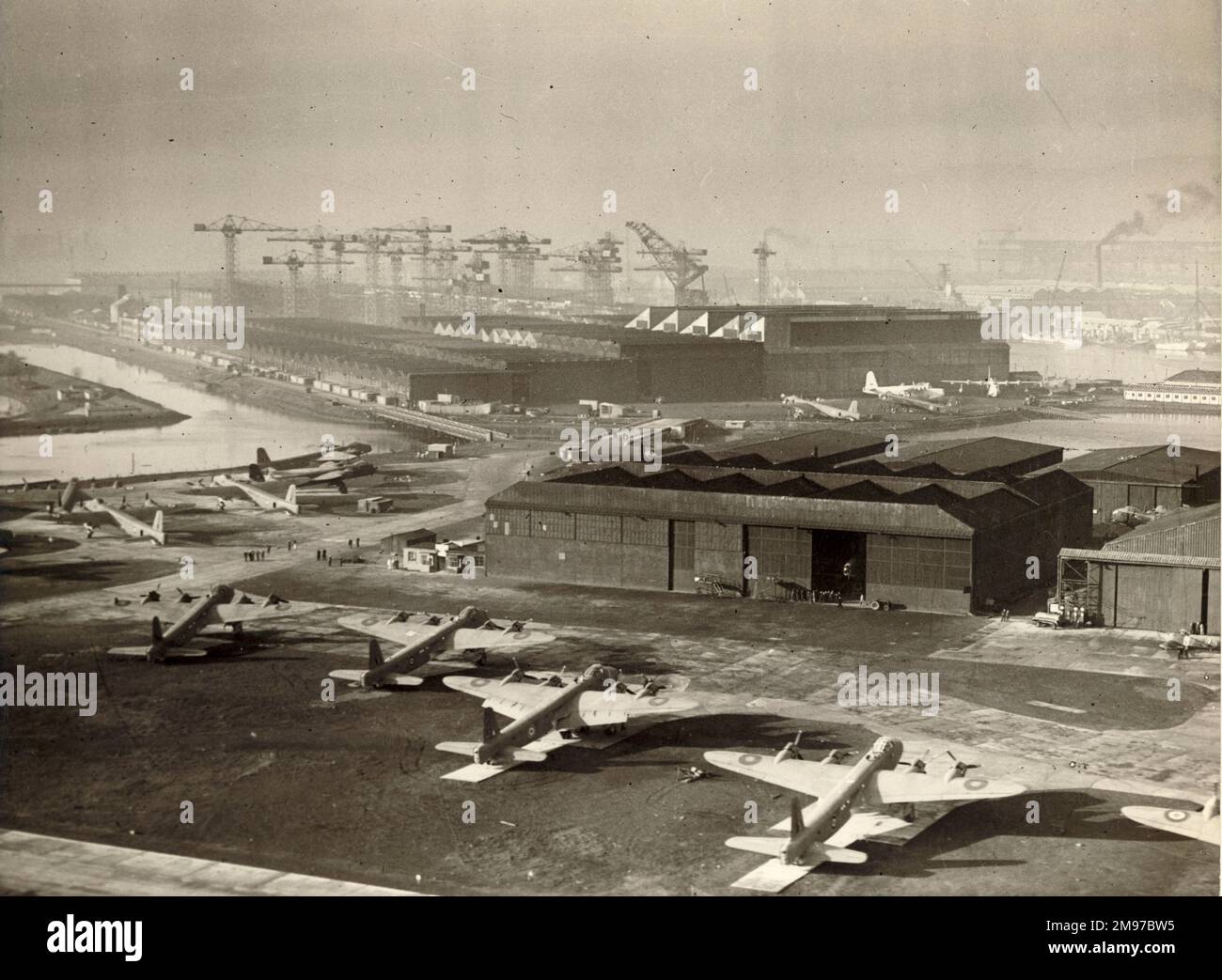 Short Stirlings at the Short Queen’s Island factory in Belfast Stock ...