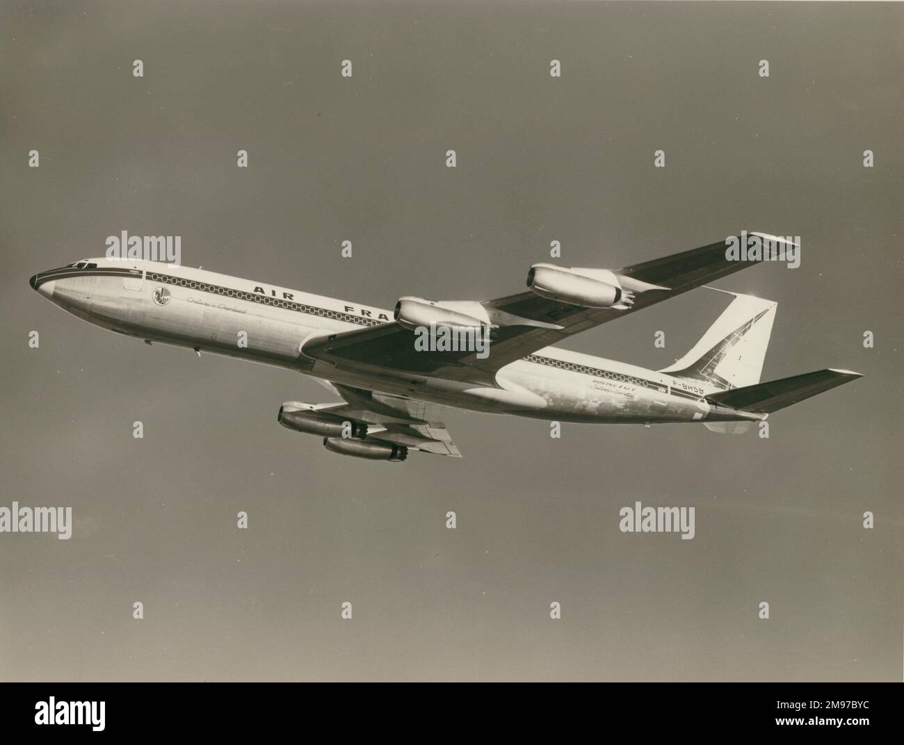 Boeing 707-328, F-BHSB, Chateau, de Chambord, of Air France Stock Photo ...
