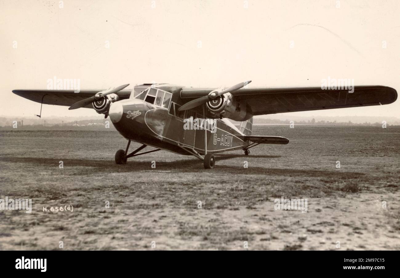 Short S16/1 Scion, G-ACUV Stock Photo - Alamy