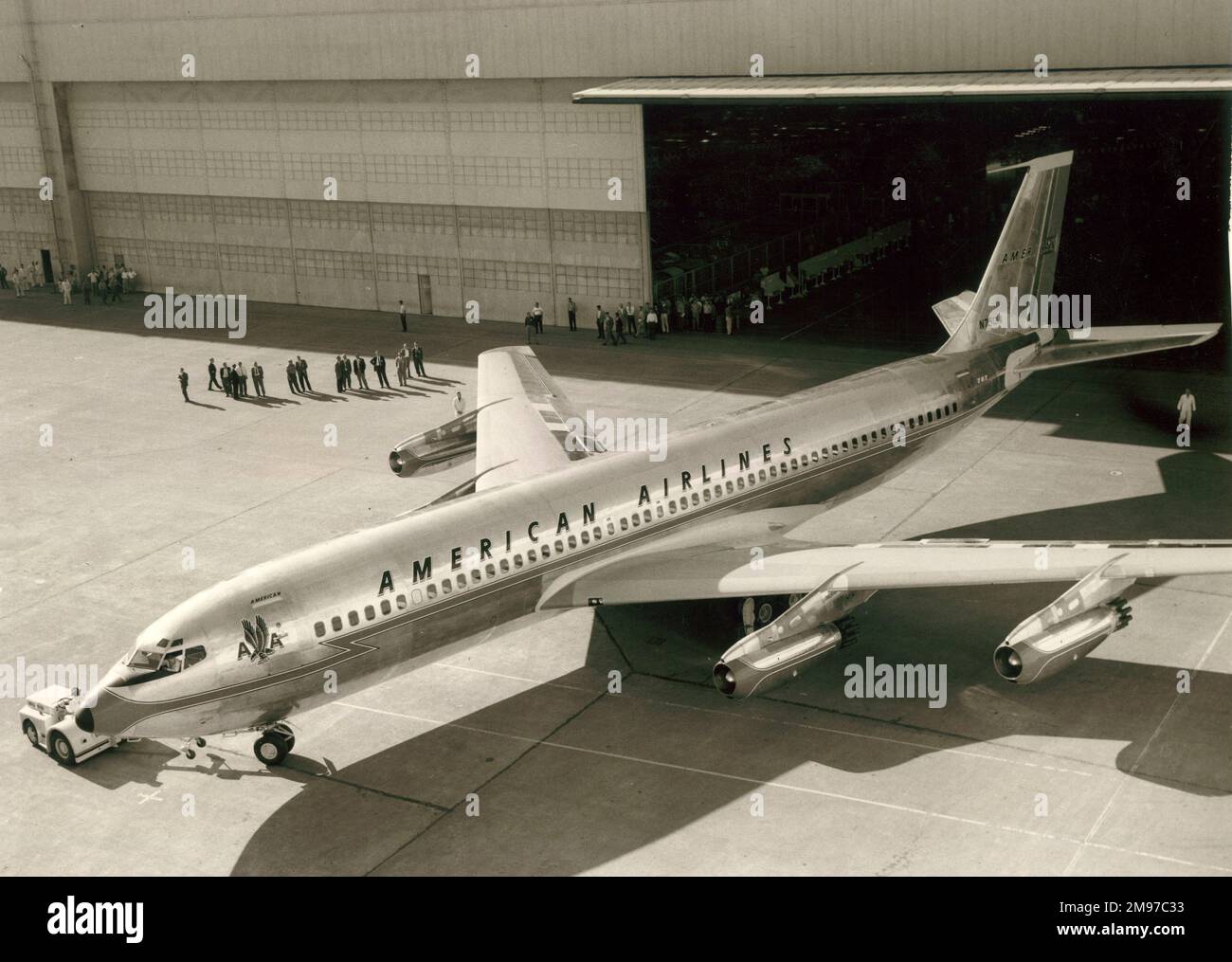 The first Boeing 707-123, N7501A, for American Airlines Stock Photo - Alamy