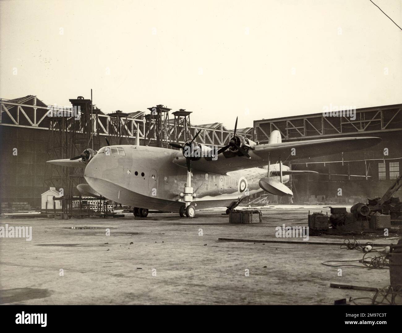 Short S23 Empire Flying Boat after modifications for military service ...