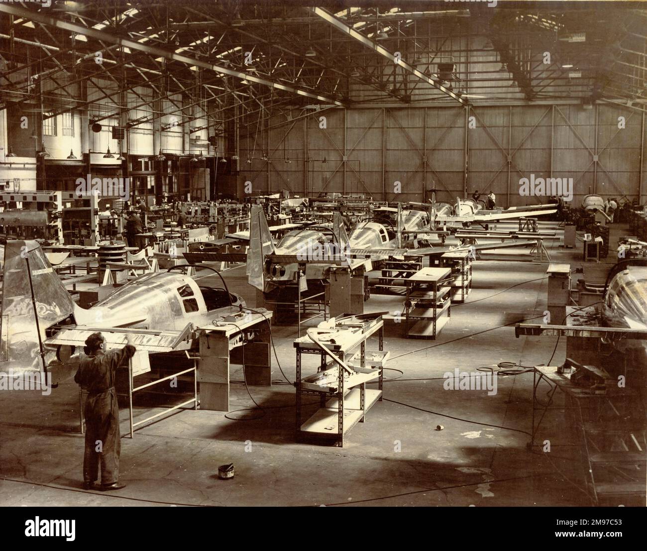 Scottish Aviation Bulldog production Stock Photo - Alamy