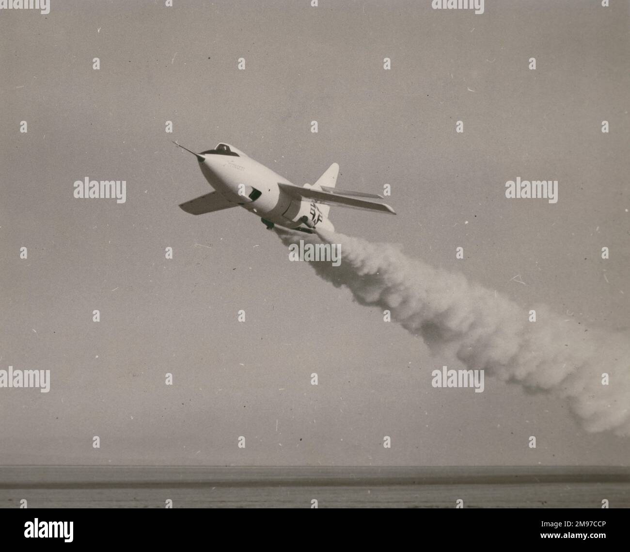 Douglas D-558-2 Skyrocket during a jet-assisted take-off from the Muroc ...