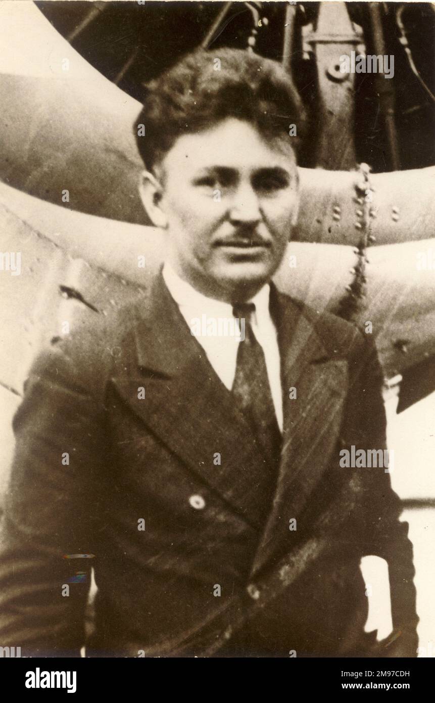 Wiley Hardeman Post (1898-1935) at the Melbourne Cup, 1931 Stock Photo ...
