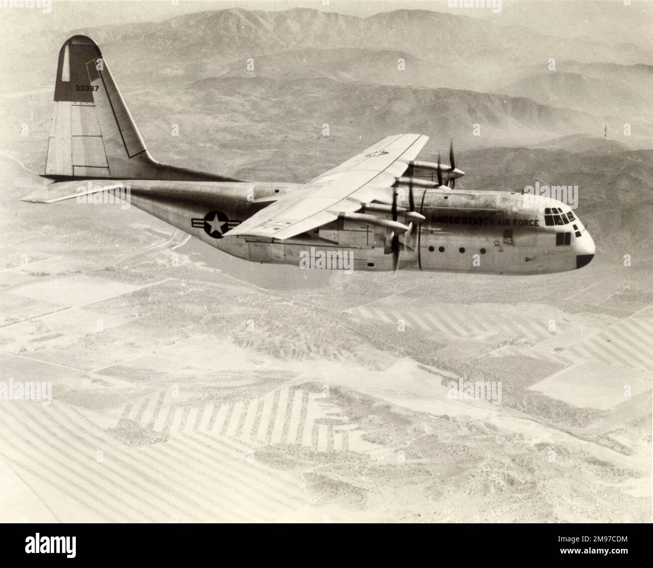 The second prototype Lockheed YC-130-LO Hercules, 53-3397 Stock Photo ...