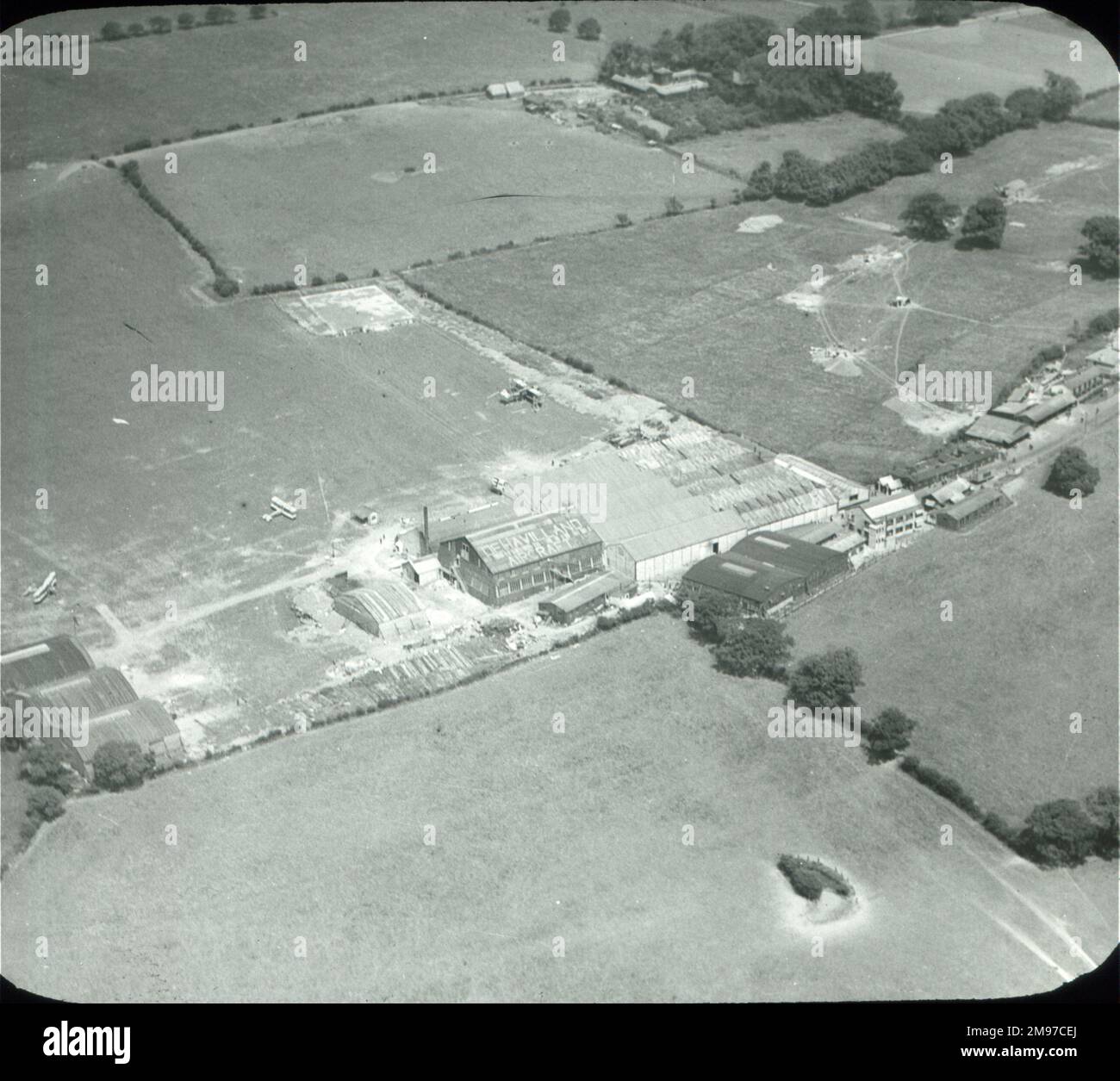 The de Havilland Stag Lane factory in 1923 Stock Photo - Alamy