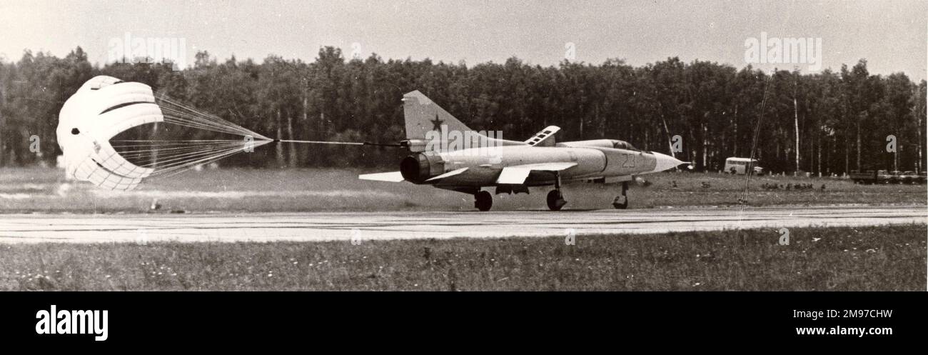 Mikoyan-Guryevich MiG-23PD (codename Faithless, also known as MiG-23-01 ...