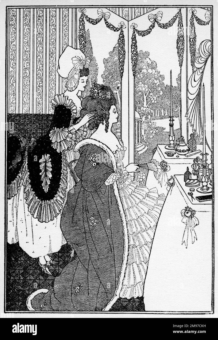 The Toilet. Scene from Alexander Pope's poem, The Rape of the Lock ...