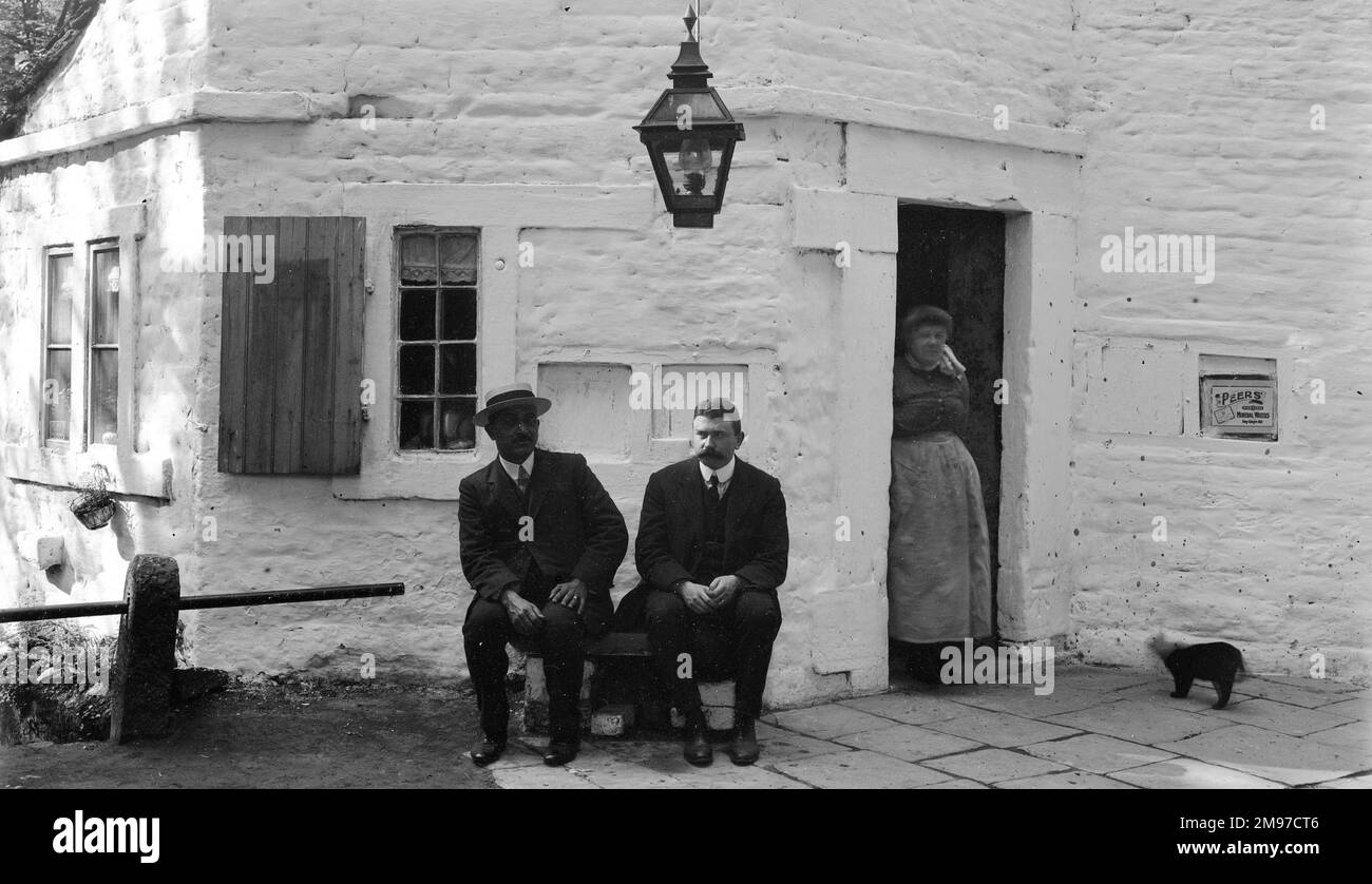 Business sign on door Black and White Stock Photos & Images - Alamy