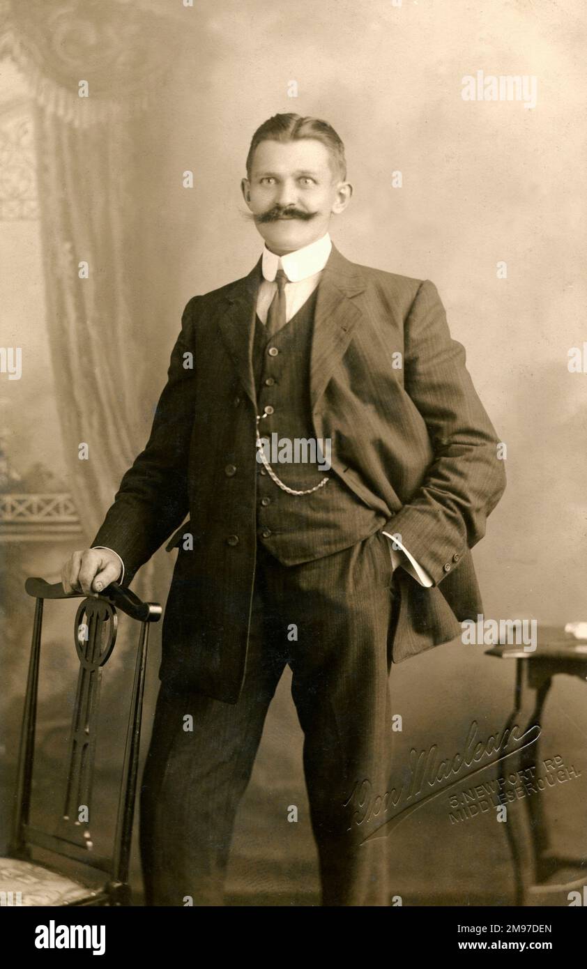 Smartly dressed man with a magnificent moustache Stock Photo - Alamy Smartly dressed man with a magnificent moustache Stock Photo - Alamy