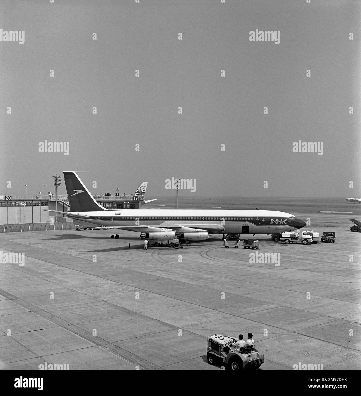 Boeing 707-436 G-APFE of BOAC at Tokyo Haneda Airport in Japan on 3 ...