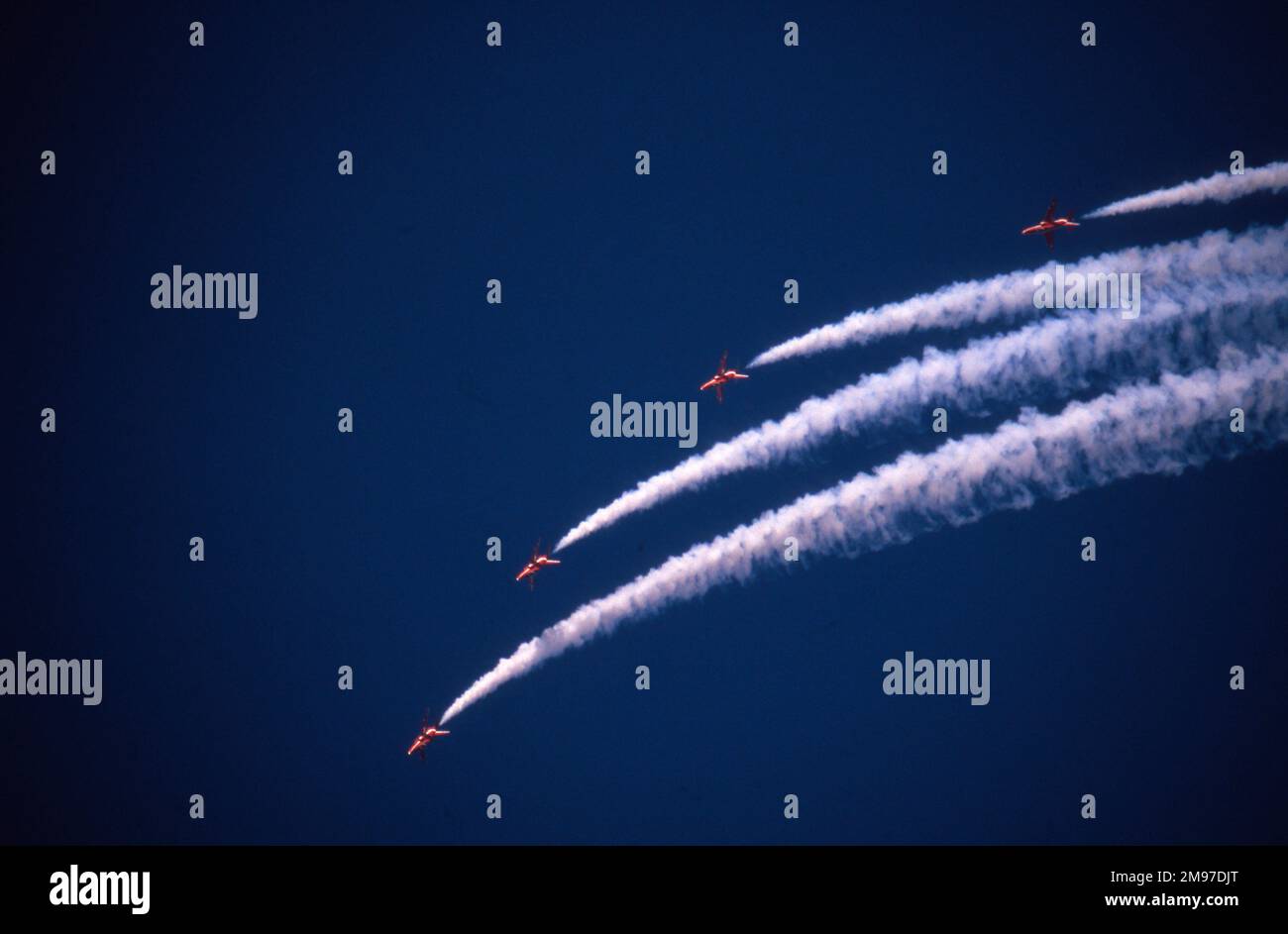 RAFAT RAF Red Arrows BAe Systems Hawks break during practice at ...