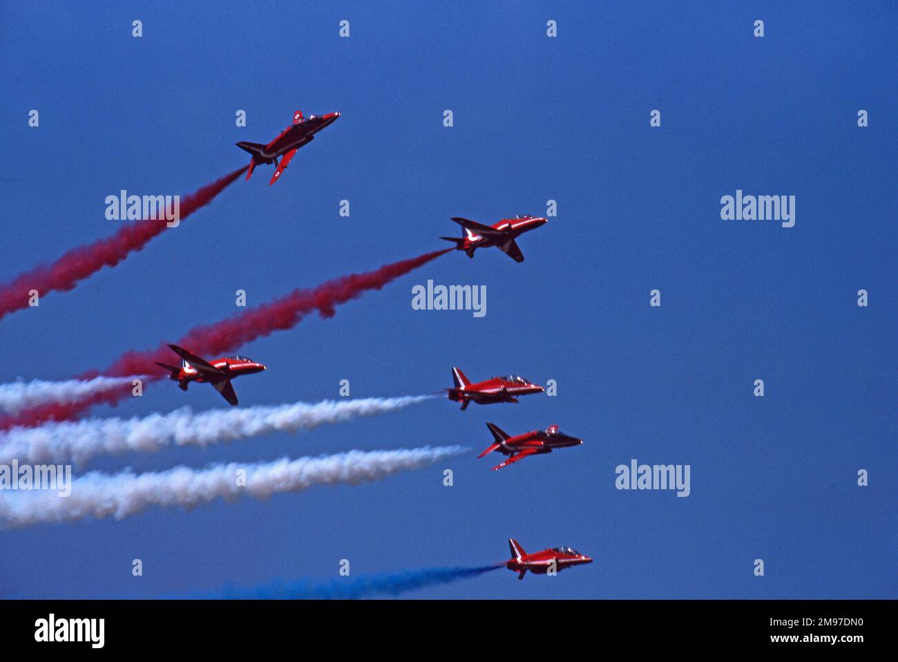 RAFAT RAF Red Arrows perform rollbacks during a display at RAF ...
