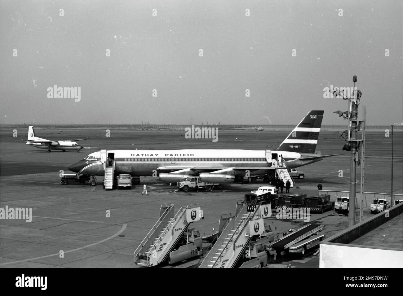 Convair CV880M VR-HFY of Cathay Pacific at Tokyo Haneda on 20 December ...