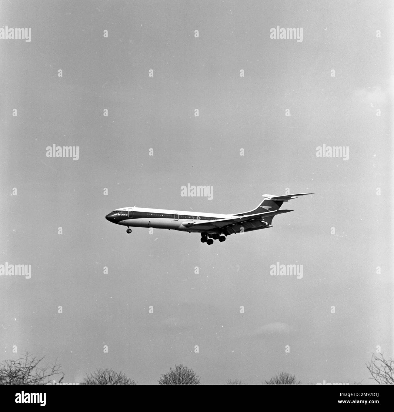 Vickers VC10 G-ARVB of BOAC very soon after its first flight at London ...