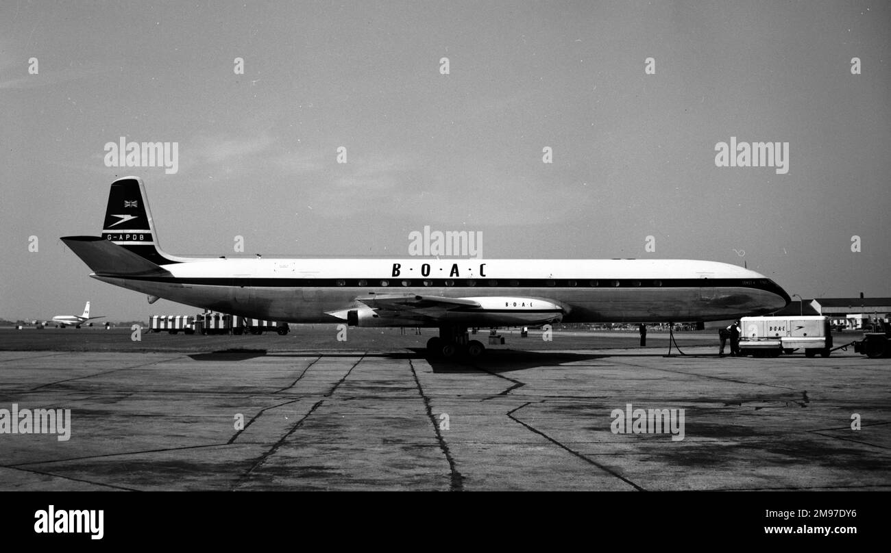 De Havilland Comet 4 G-APDB of BOAC at Zurich on 10 June 1959 Stock ...