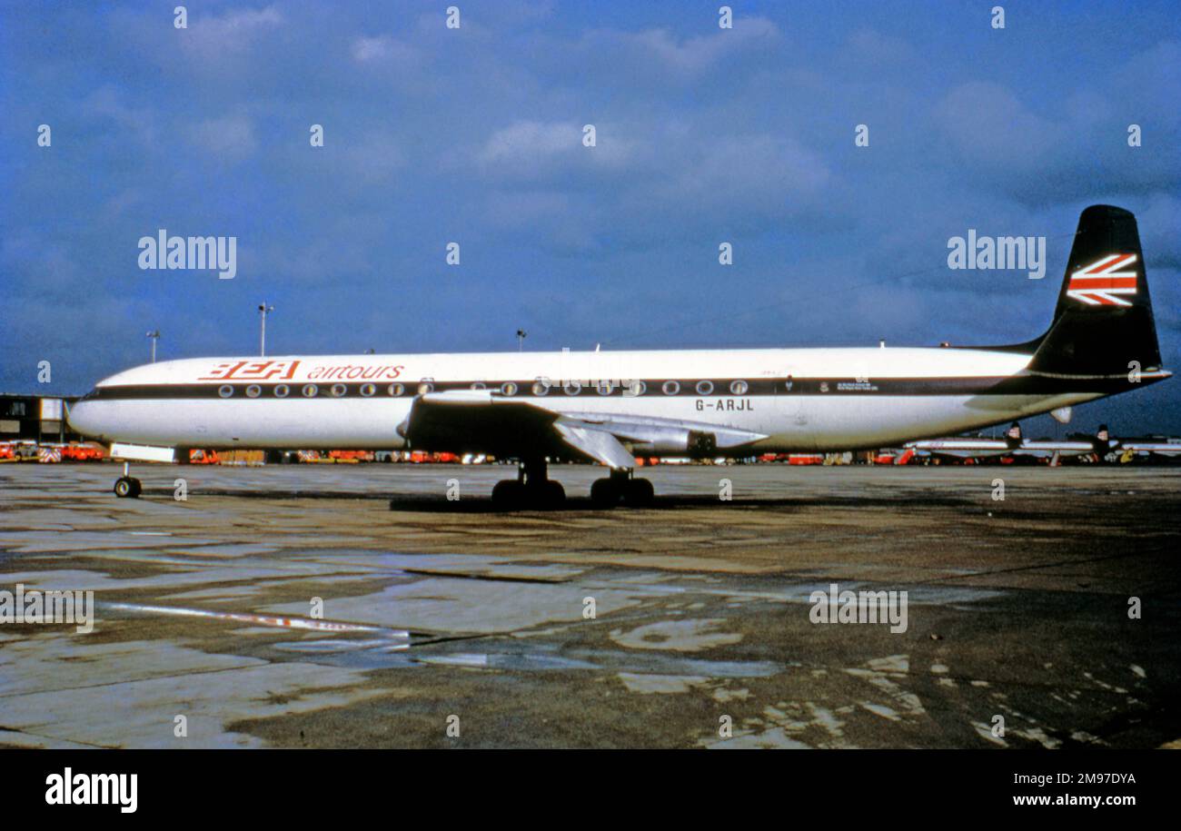 De Havilland Comet 4C G-ARJL of BEA Airtours at London Gatwick in 1972 ...