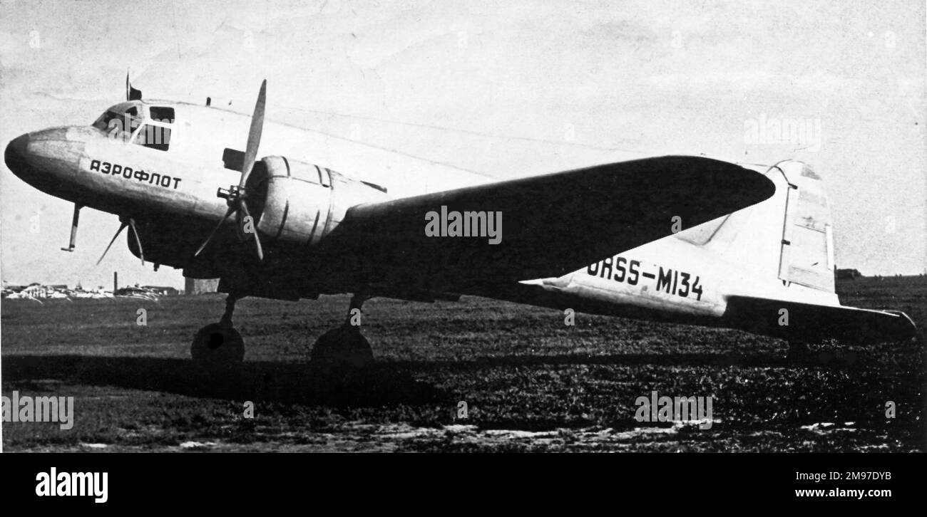 A N Tupolev ANT-35 (forward view, parked Stock Photo - Alamy