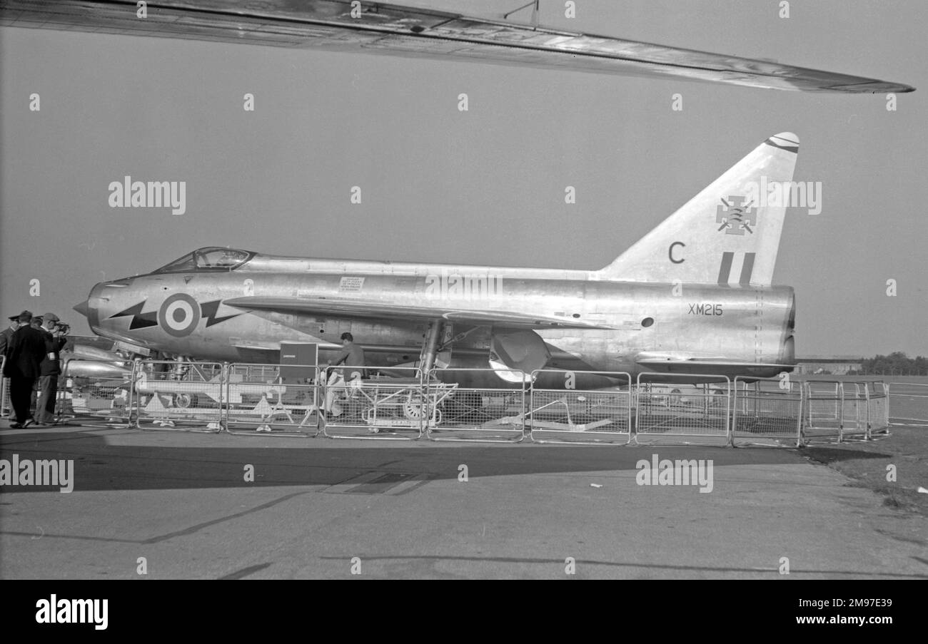 English Electric Lightning F.1A of 111 Squadron RAF on static display ...