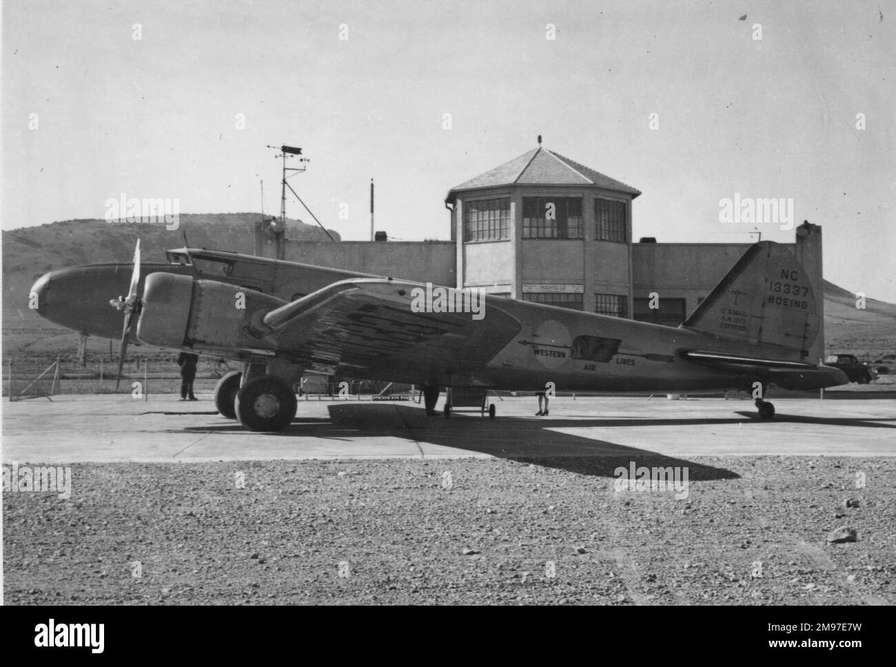 Boeing 247D. First flown 8 February 1933, this 14 passenger aircraft ...