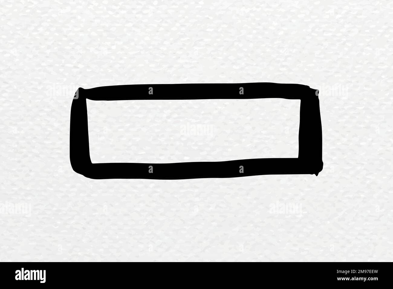 Black rectangle brush frame vector illustration Stock Vector Image ...