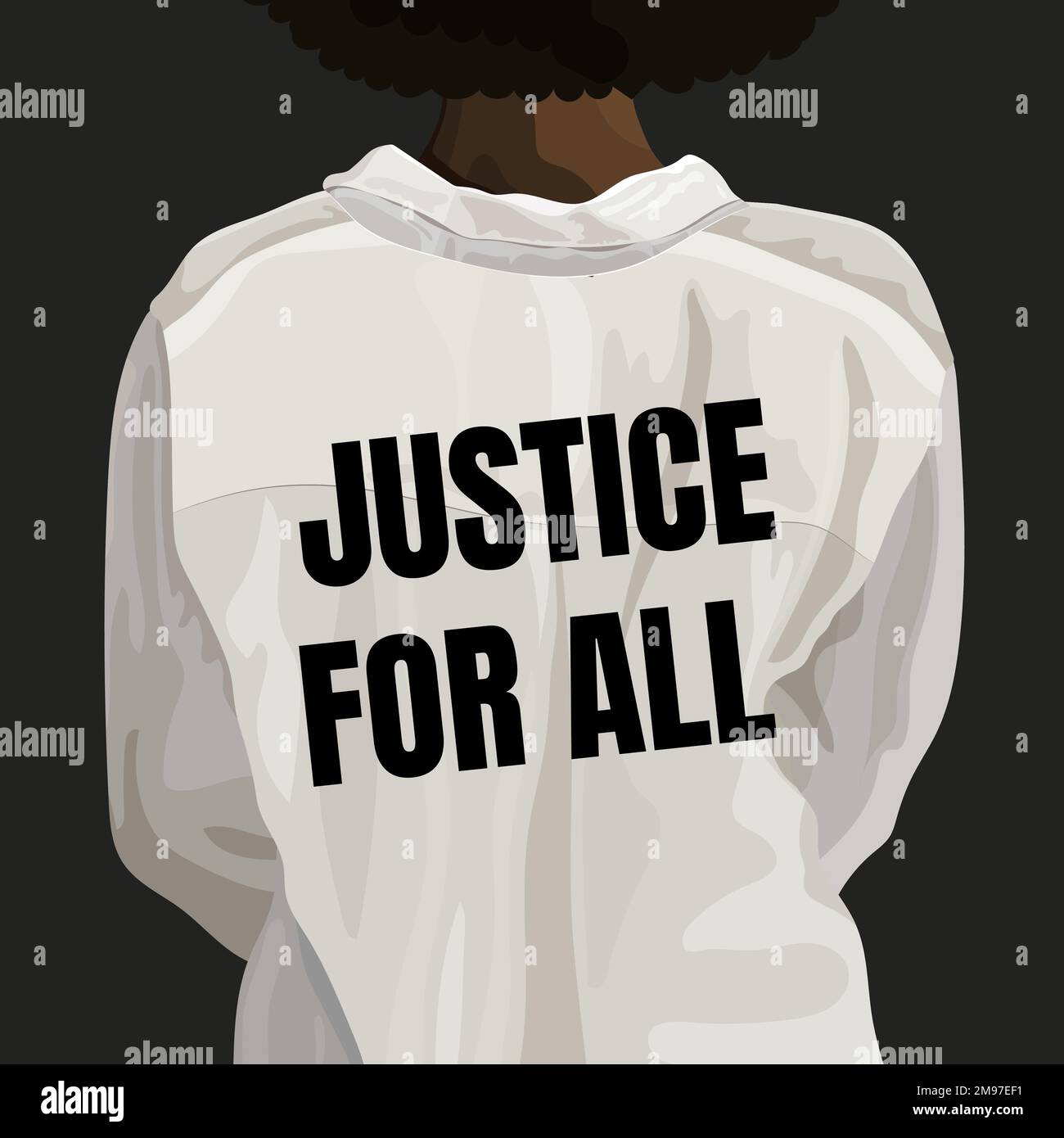 Black lives matter. Justice for all social template vector Stock Vector ...