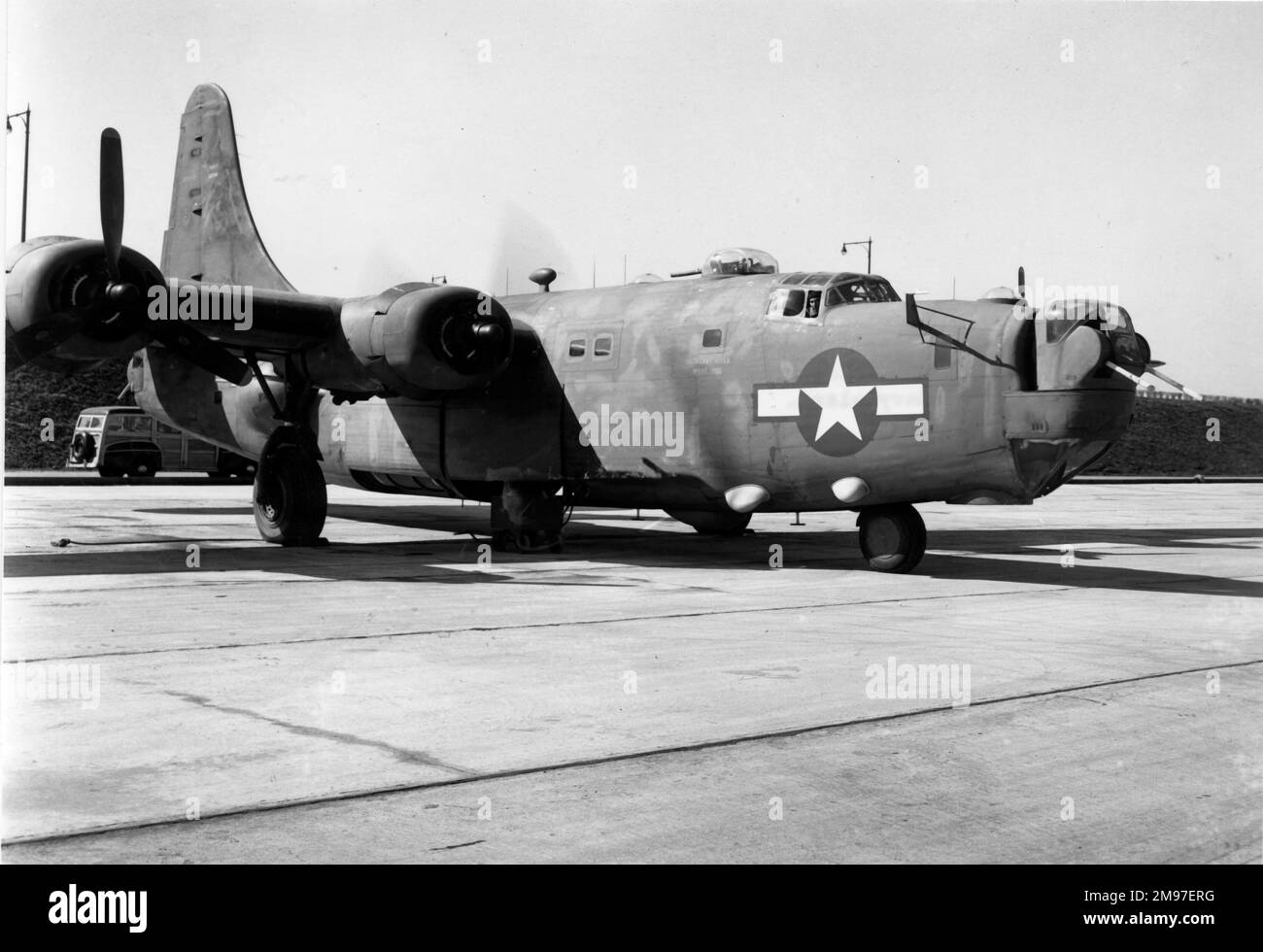 Convair PB4Y-2 (forward view, on the ground, (running-up Stock Photo ...