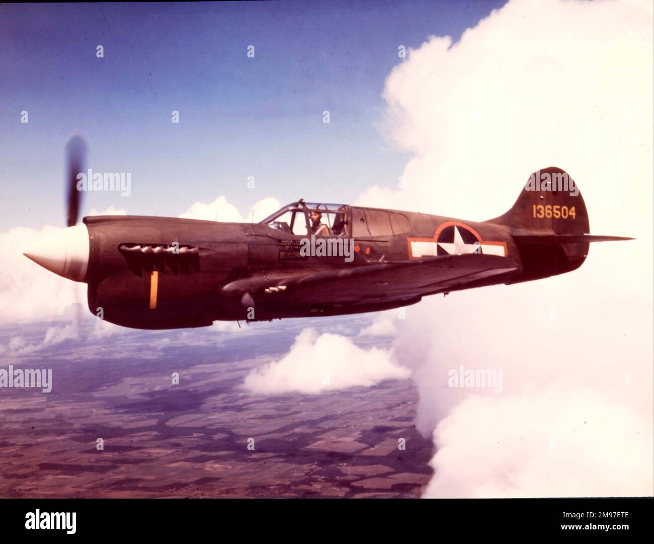 Curtiss P-40E -known as the Warhawk in the US and the Kittyhawk in the ...