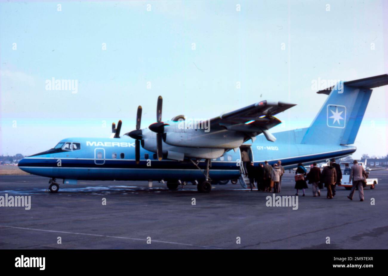 De Havilland Canada DHC-7 embarking -Maersk Stock Photo - Alamy
