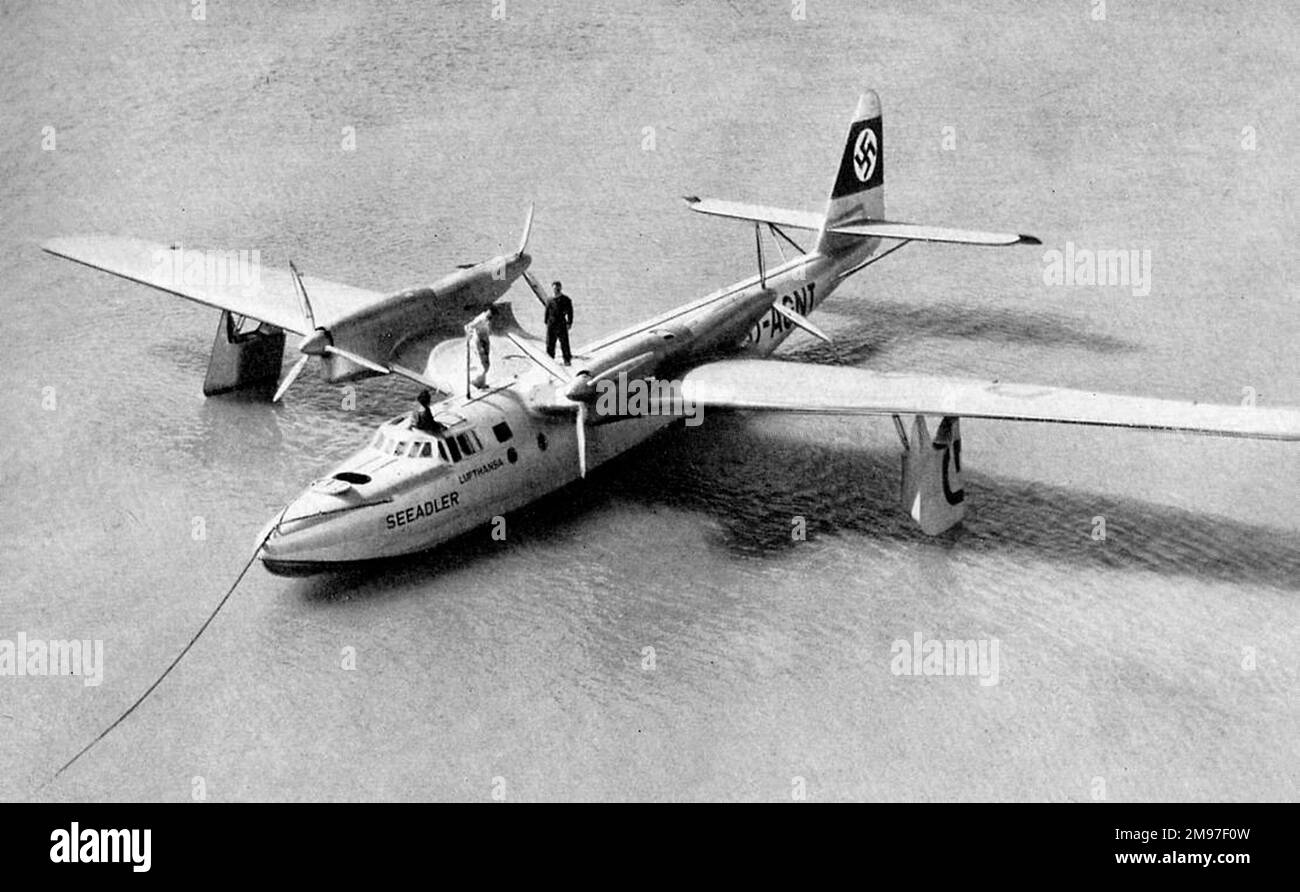 Dornier Do 26 (forward view, on water Stock Photo - Alamy