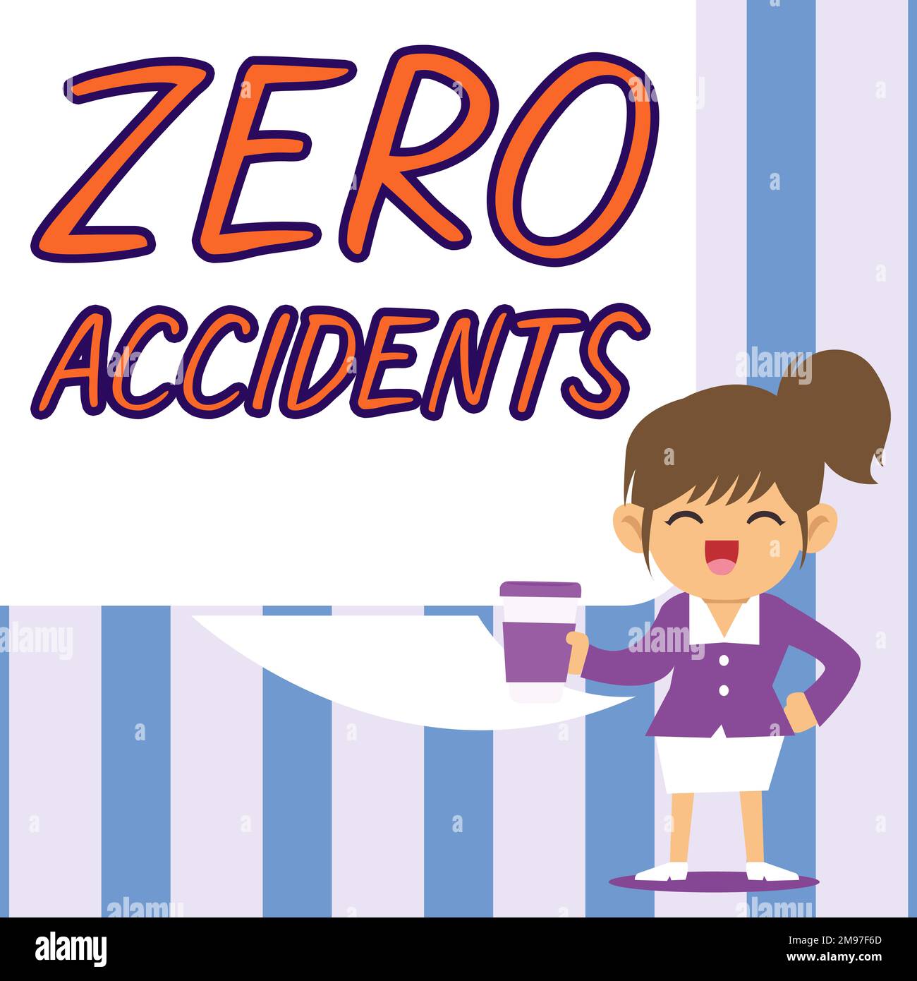 Sign displaying Zero Accidents. Business approach important strategy ...
