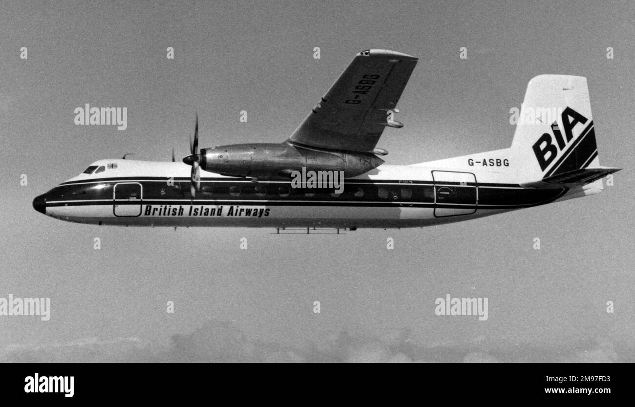 Handley Page Dart Herald-British Island Stock Photo - Alamy
