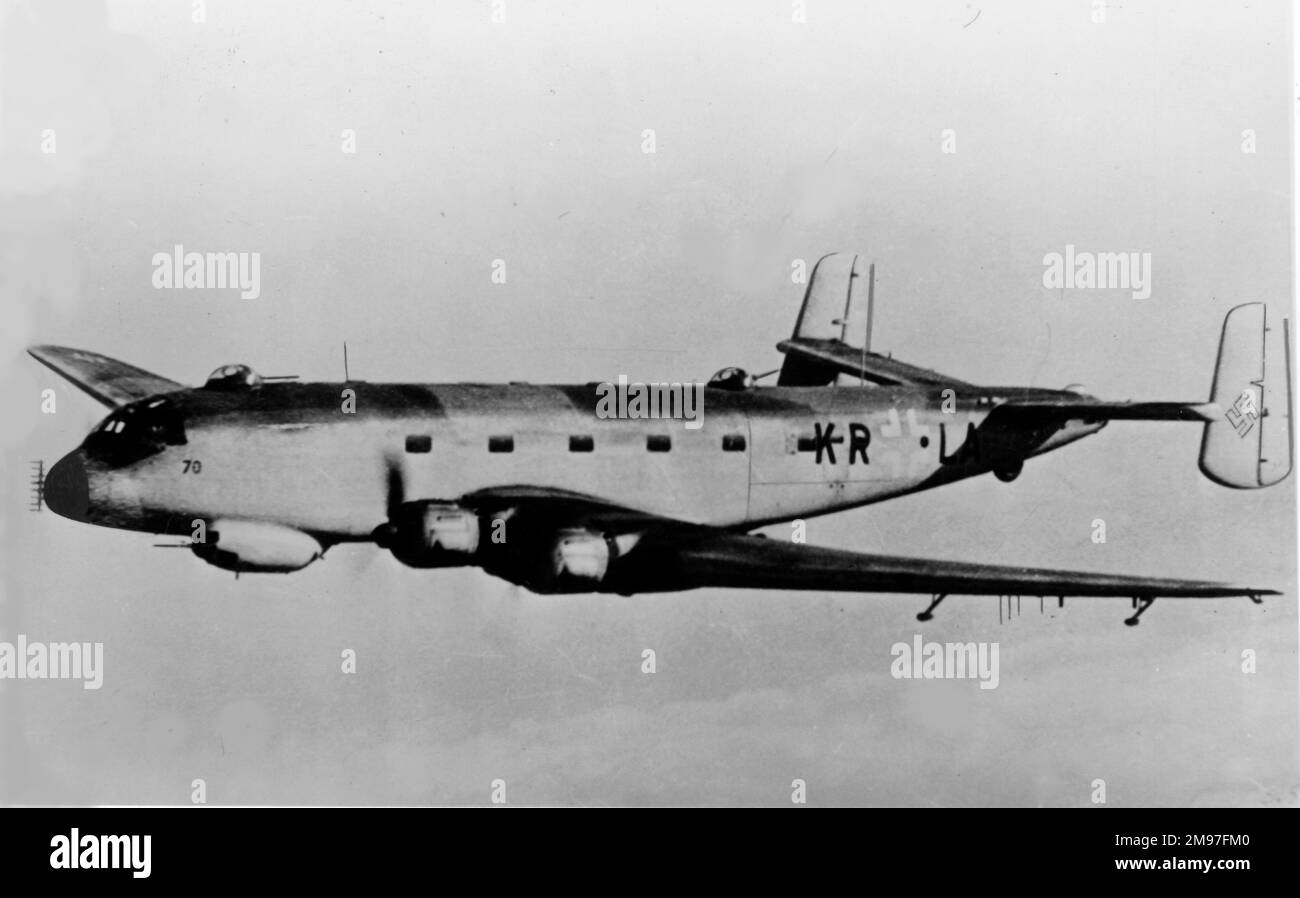 Junkers Ju 290A-5 (forward view) aloft Stock Photo - Alamy