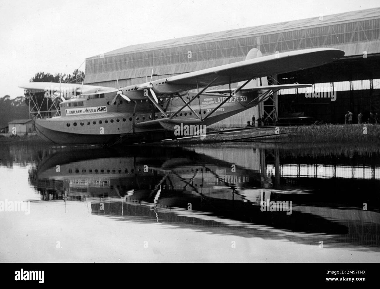 Latecoere 521 (forward view) on slipway, 9 Feb 35 Stock Photo - Alamy