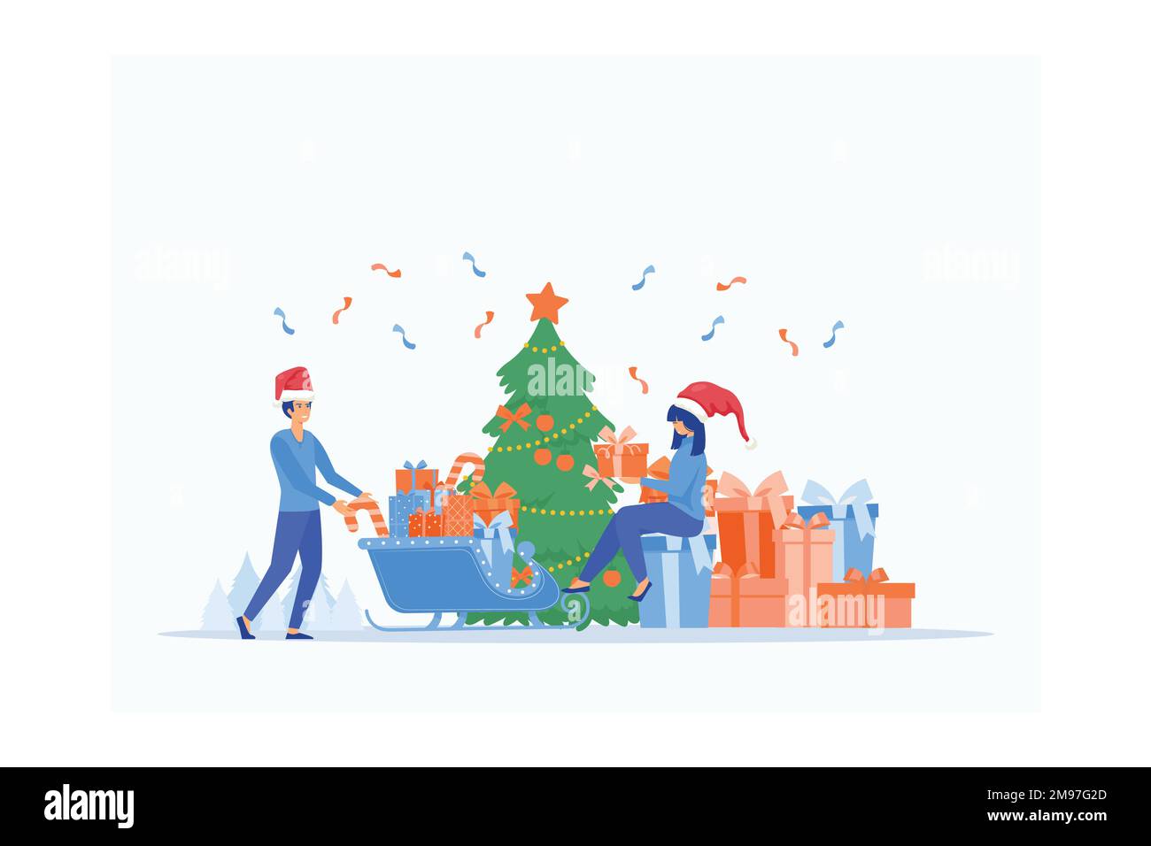 Christmas work parties Stock Vector Images - Alamy